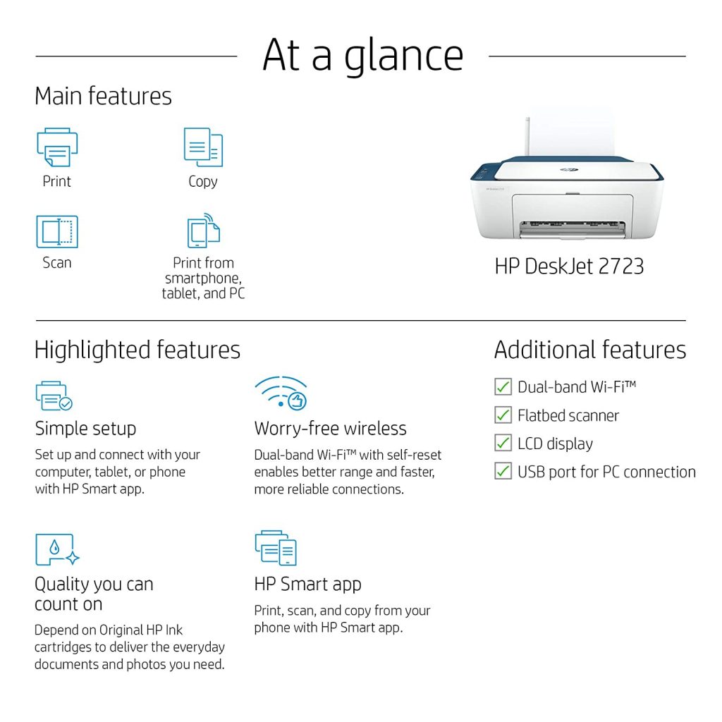HP DeskJet 2723 All-in-One Printer - Karnawat